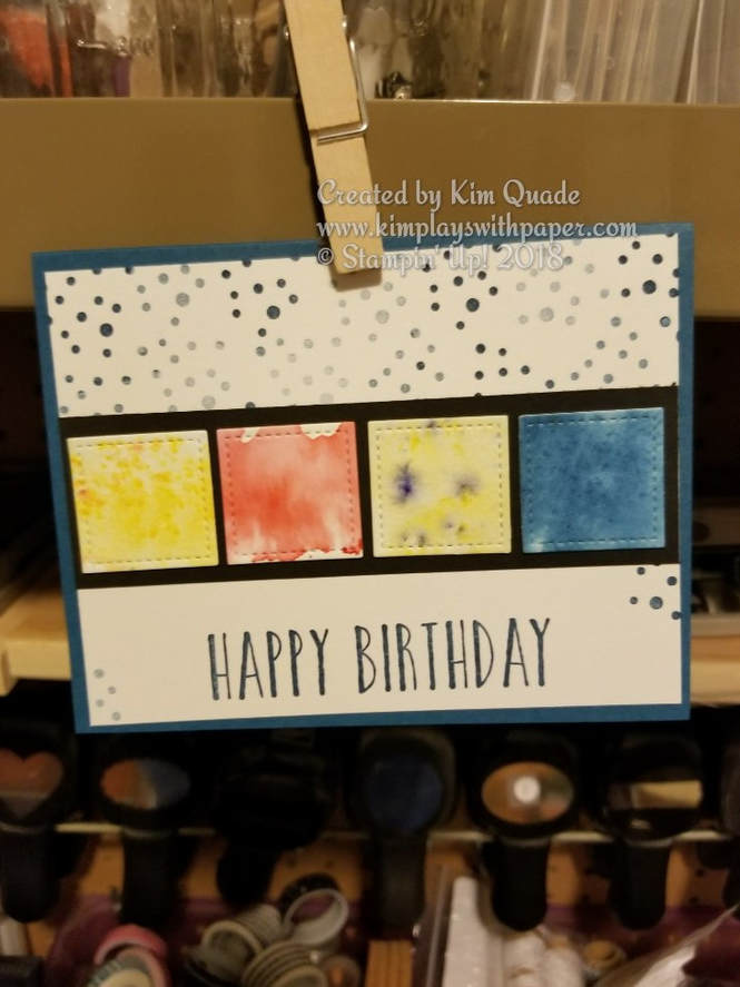 Brusho Birthday - Kim Plays with Paper