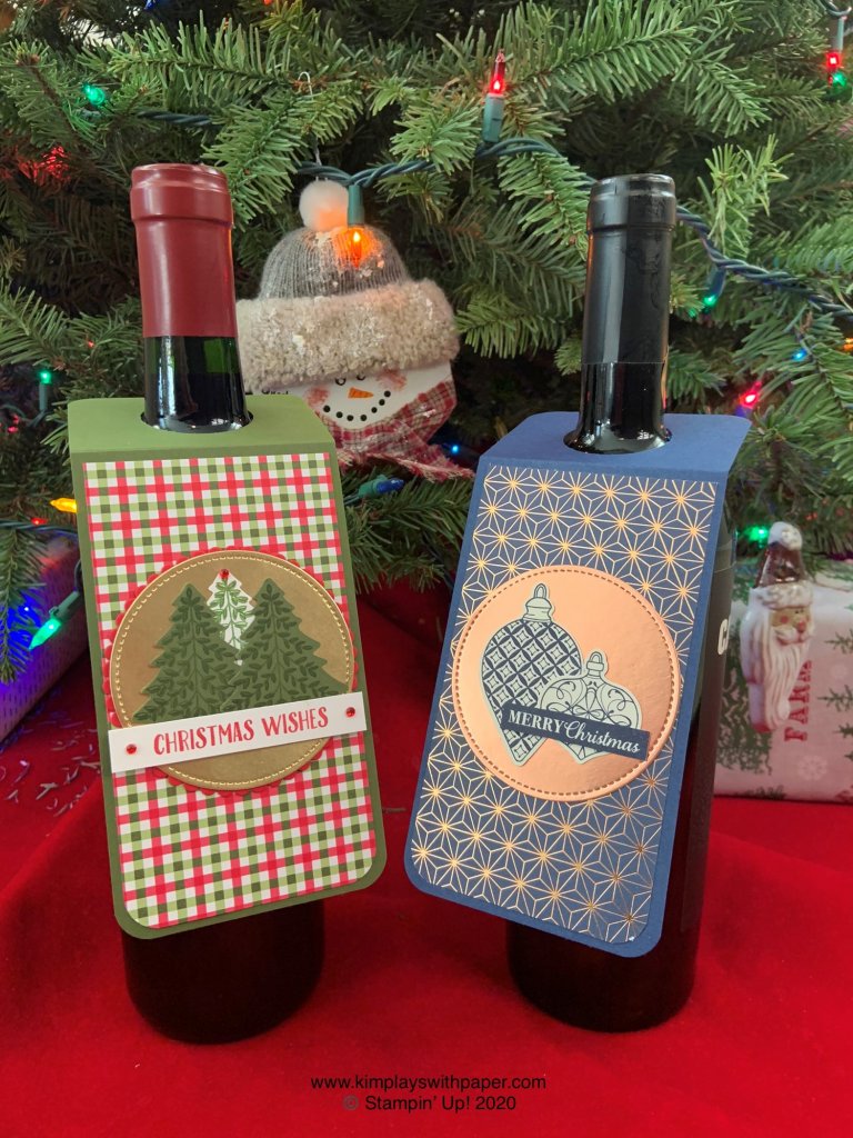 Easy Wine Bottle Tag - Kim Plays with Paper