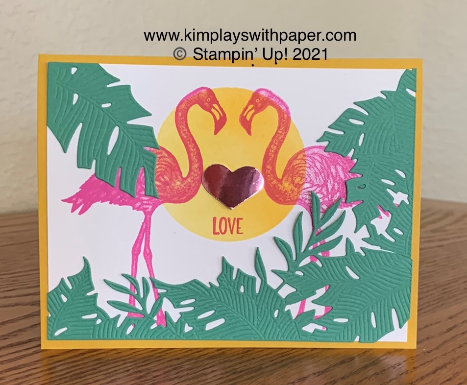 Friendly Flamingo Mirror Technique - Kim Plays with Paper