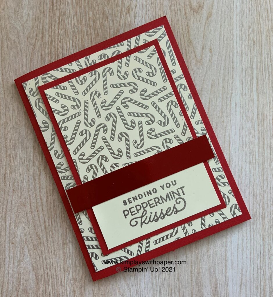 Candy Canes Heat Embossing - Kim Plays with Paper