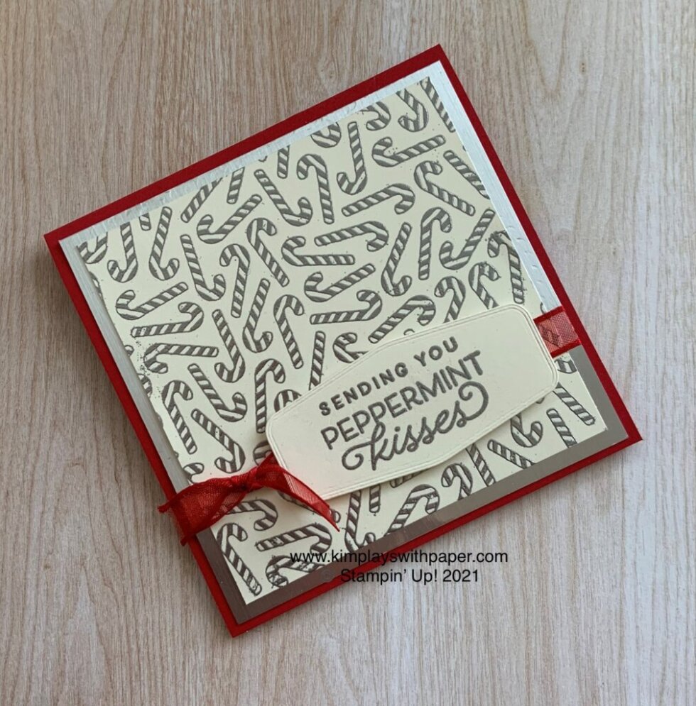 Candy Canes Heat Embossing - Kim Plays with Paper