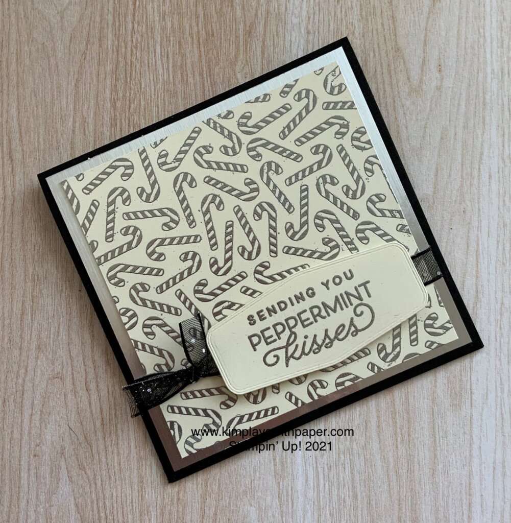 Candy Canes Heat Embossing - Kim Plays with Paper