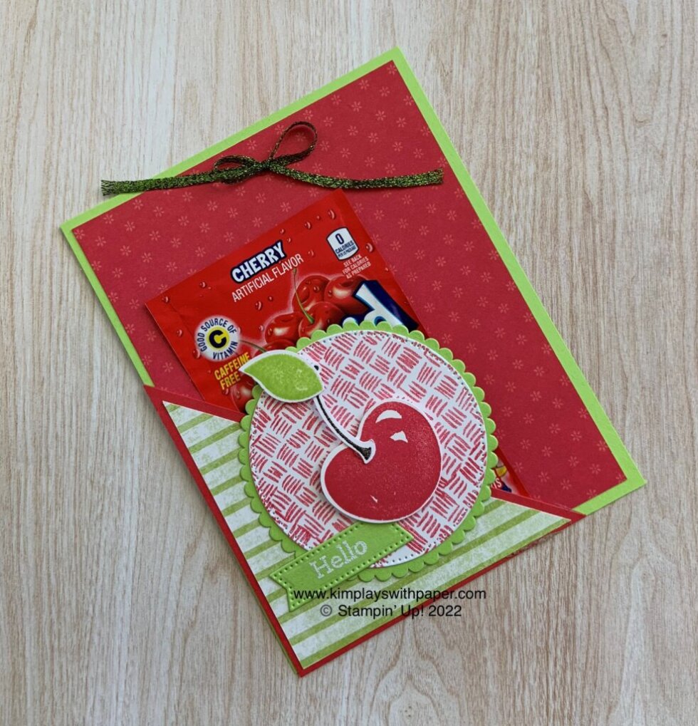 Sweetest Cherries Pocket Card - Kim Plays with Paper