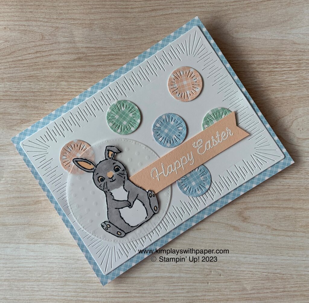 Radiating Stitches Dies Easter Card - Kim Plays with Paper