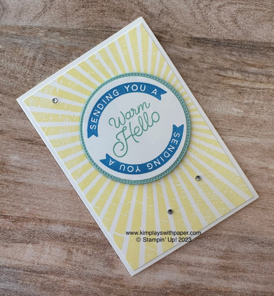 Circle Sayings #simplestamping Card - Kim Plays with Paper