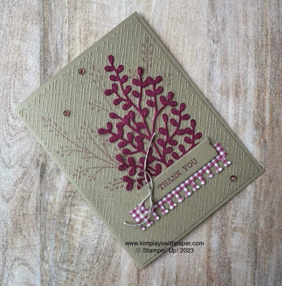 Gorgeously Made Two-Tone Card - Kim Plays with Paper