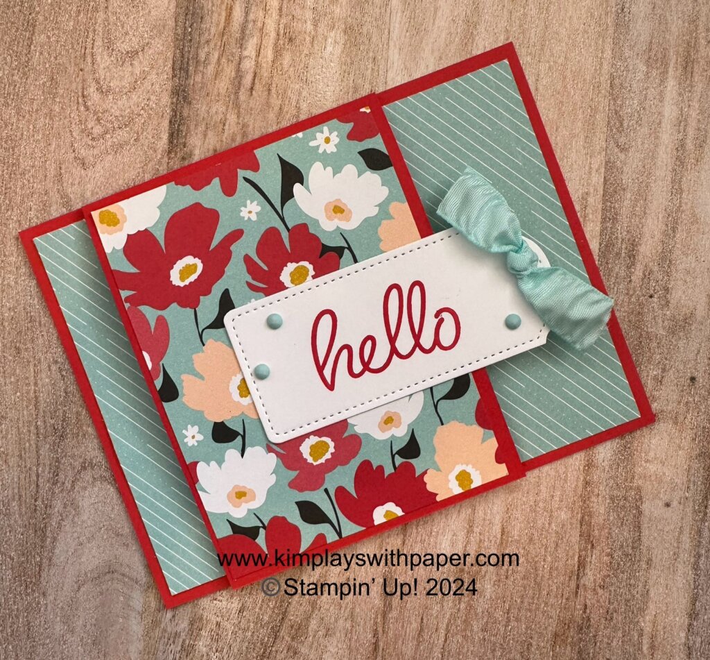 Softly Sophisticated Front Flap Card - Kim Plays with Paper