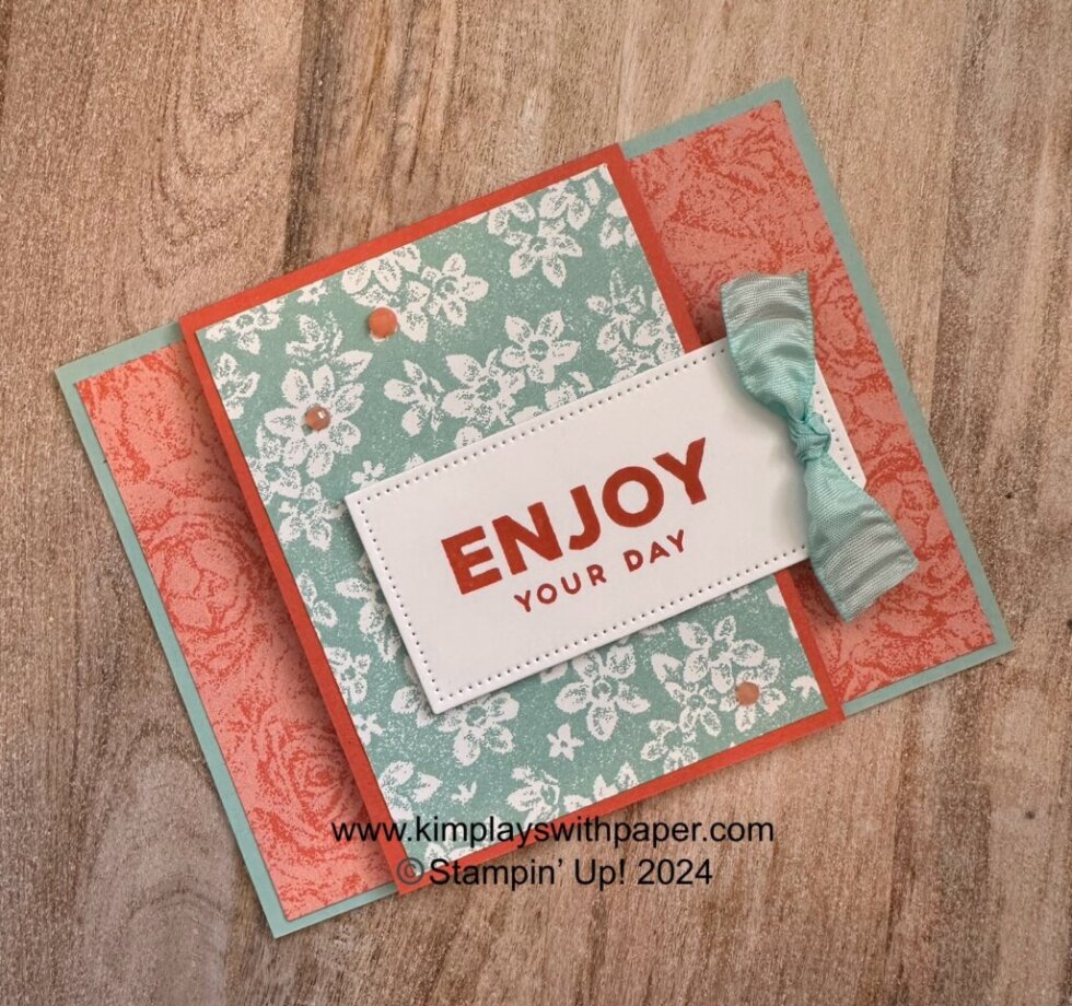 Softly Sophisticated Front Flap Card - Kim Plays with Paper