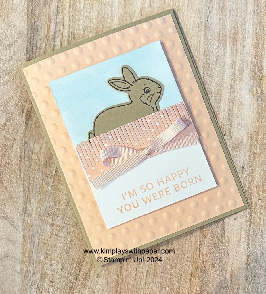 Easter Bunny Easter Card - Kim Plays with Paper