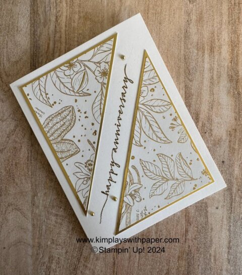 Split Triangle Birthday Card - Kim Plays with Paper