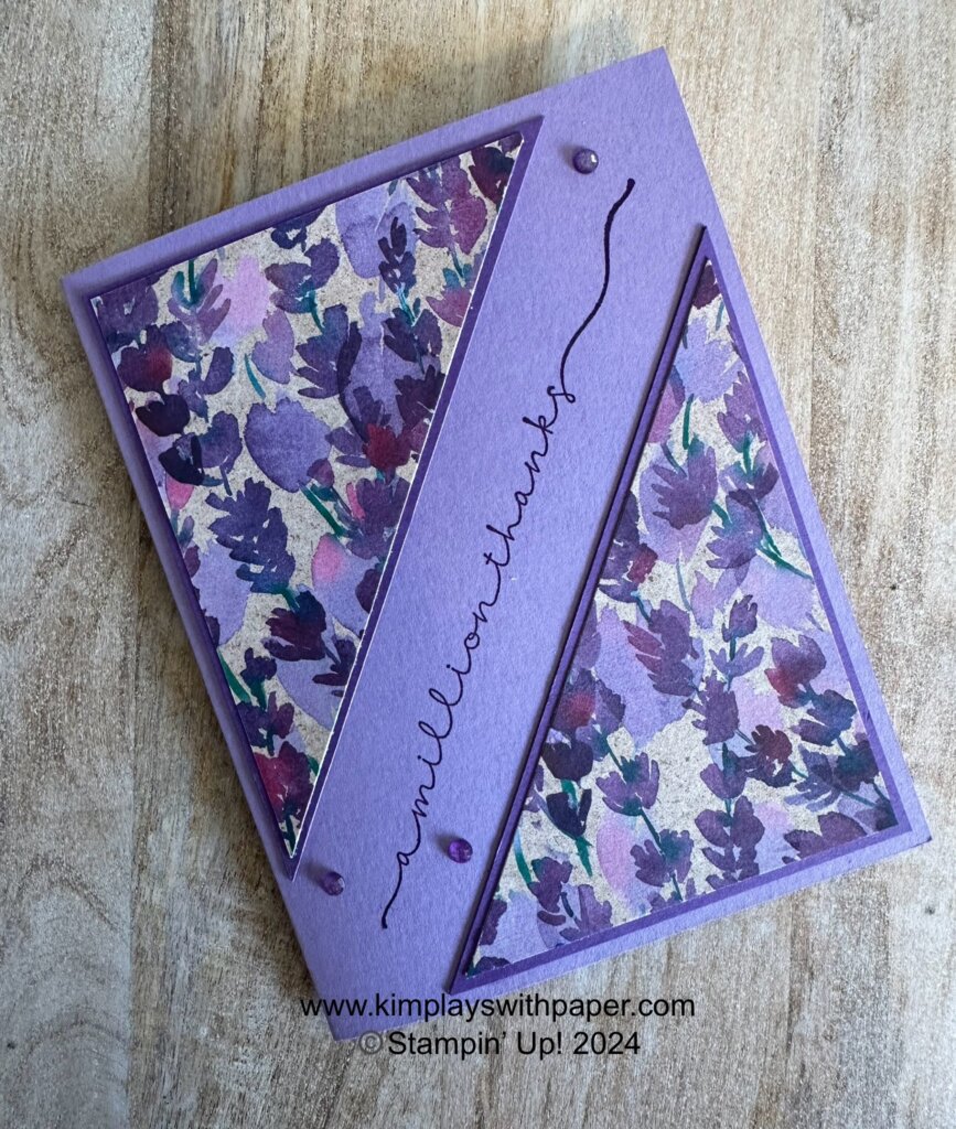 Split Triangle Birthday Card - Kim Plays with Paper