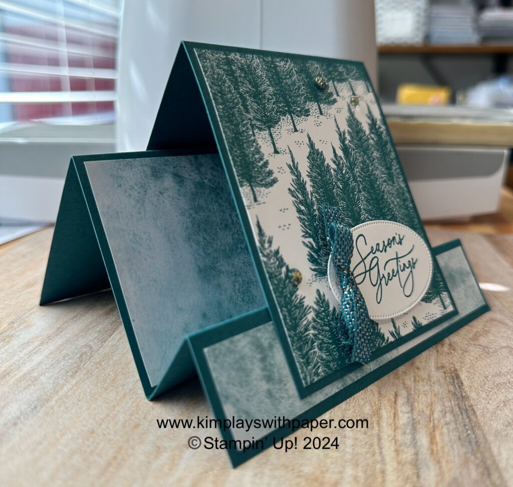 Fragrant Forest Faux Step Card - Kim Plays with Paper