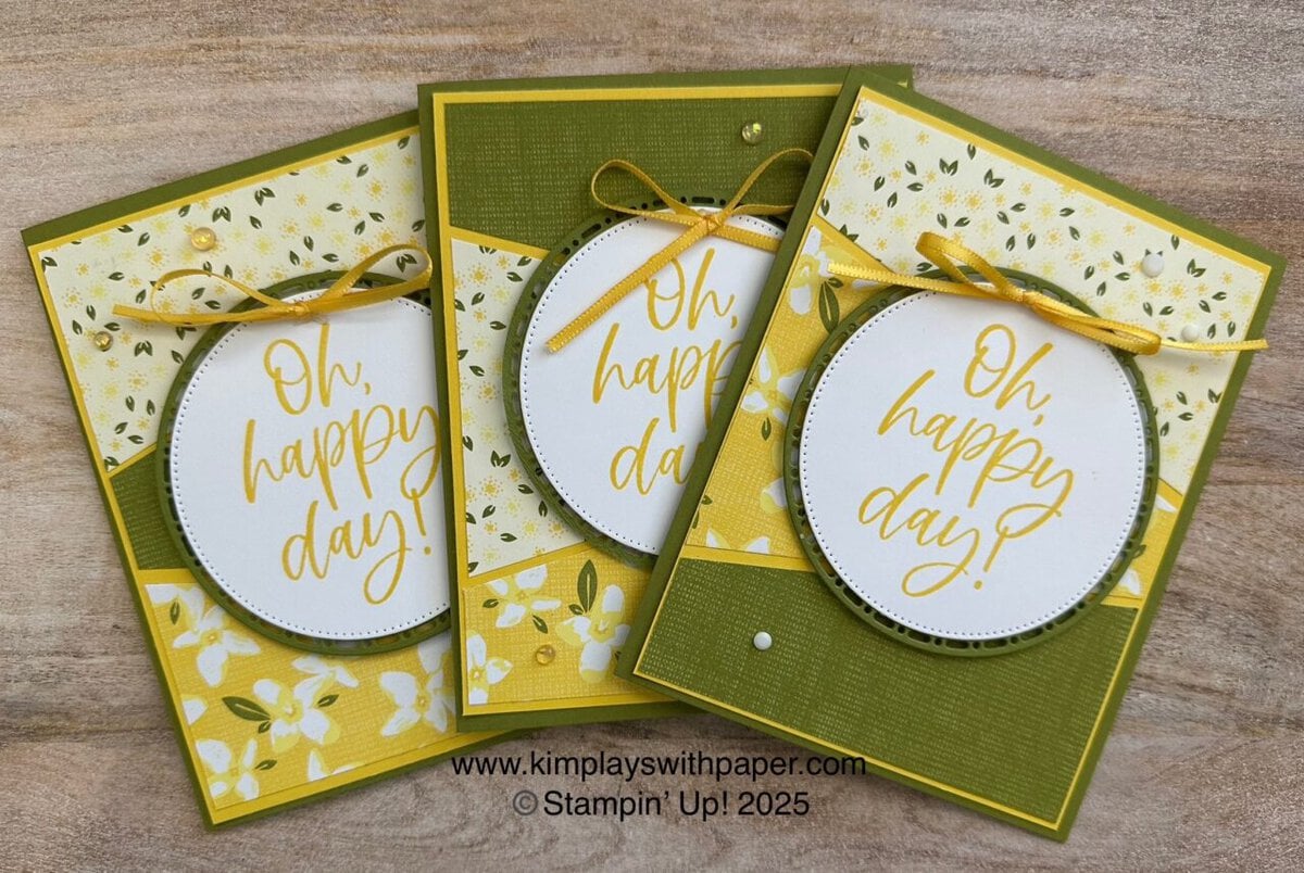 Angle Cut Card Samples - Kim Plays with Paper