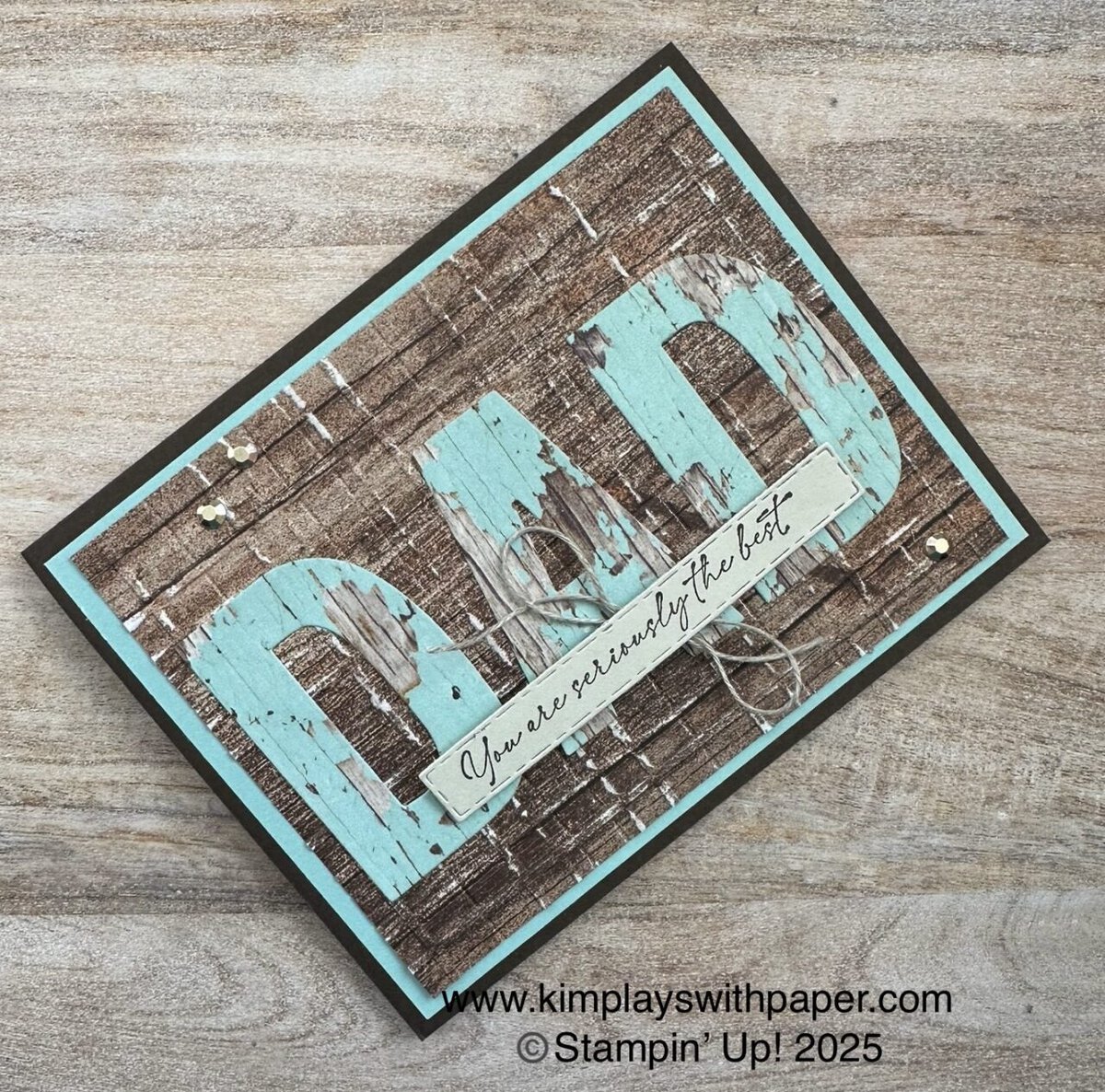 Party Alphabet Father's Day Card - Kim Plays with Paper