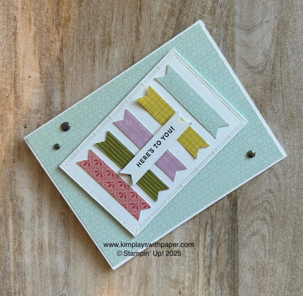 Banner Sayings Card Sample - Kim Plays with Paper