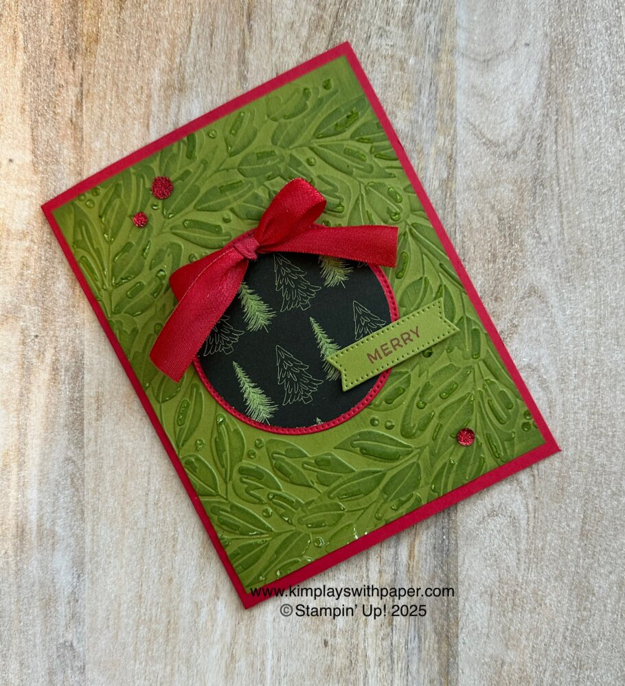 Modern Christmas in Green - Kim Plays with Paper