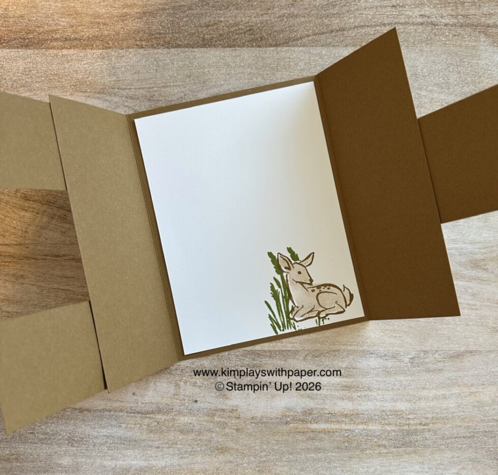 Notes of Spring Flip Flap Tri-Fold - Kim Plays with Paper