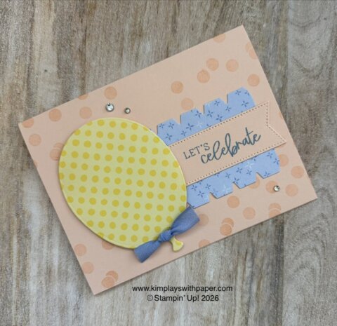 Balloon Festoon Swap Card - Kim Plays with Paper